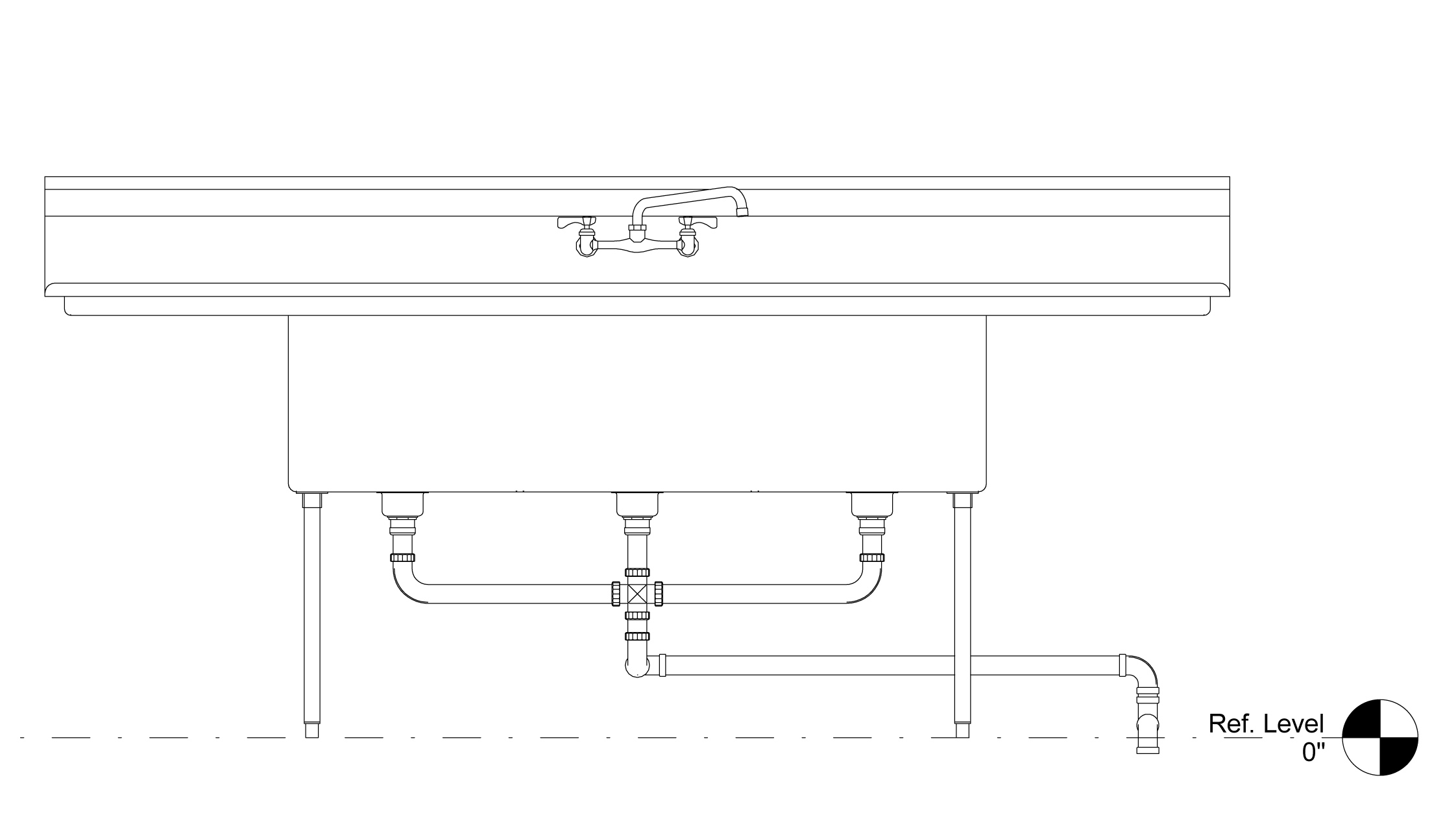 Building Revit Family sink plumbing fixture