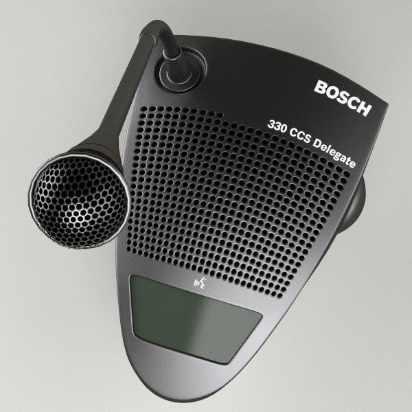 bosch delegate microphone 3d max