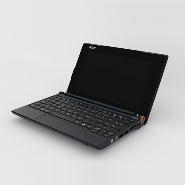 acer aspire laptop 3d model