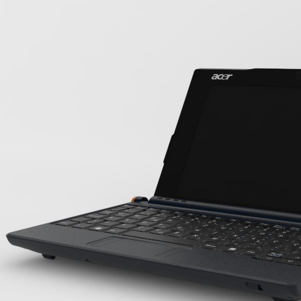 acer aspire laptop 3d model