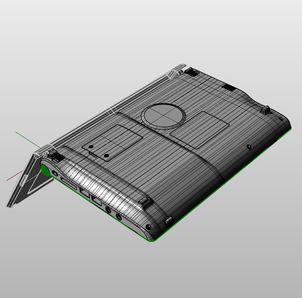 acer aspire laptop 3d model