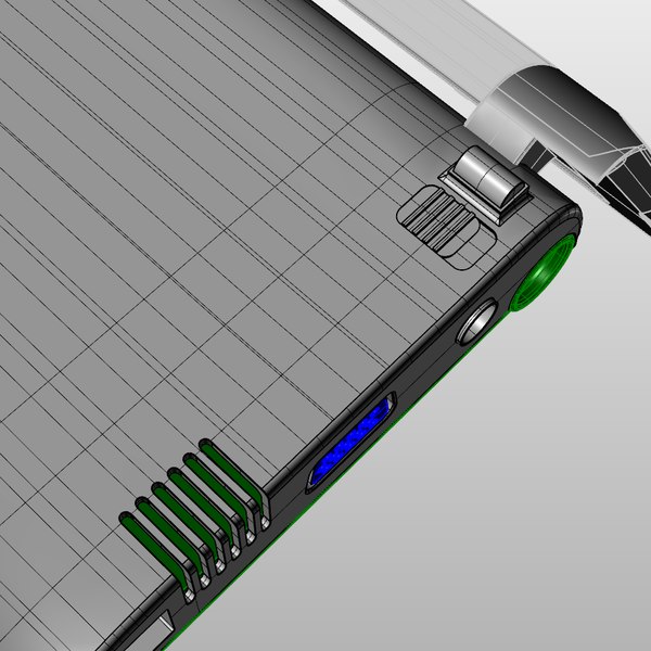 acer aspire laptop 3d model