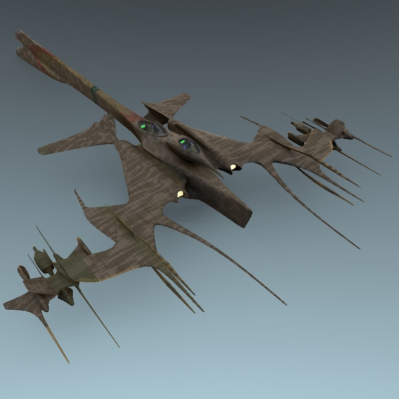 alien hybrid gunship blend