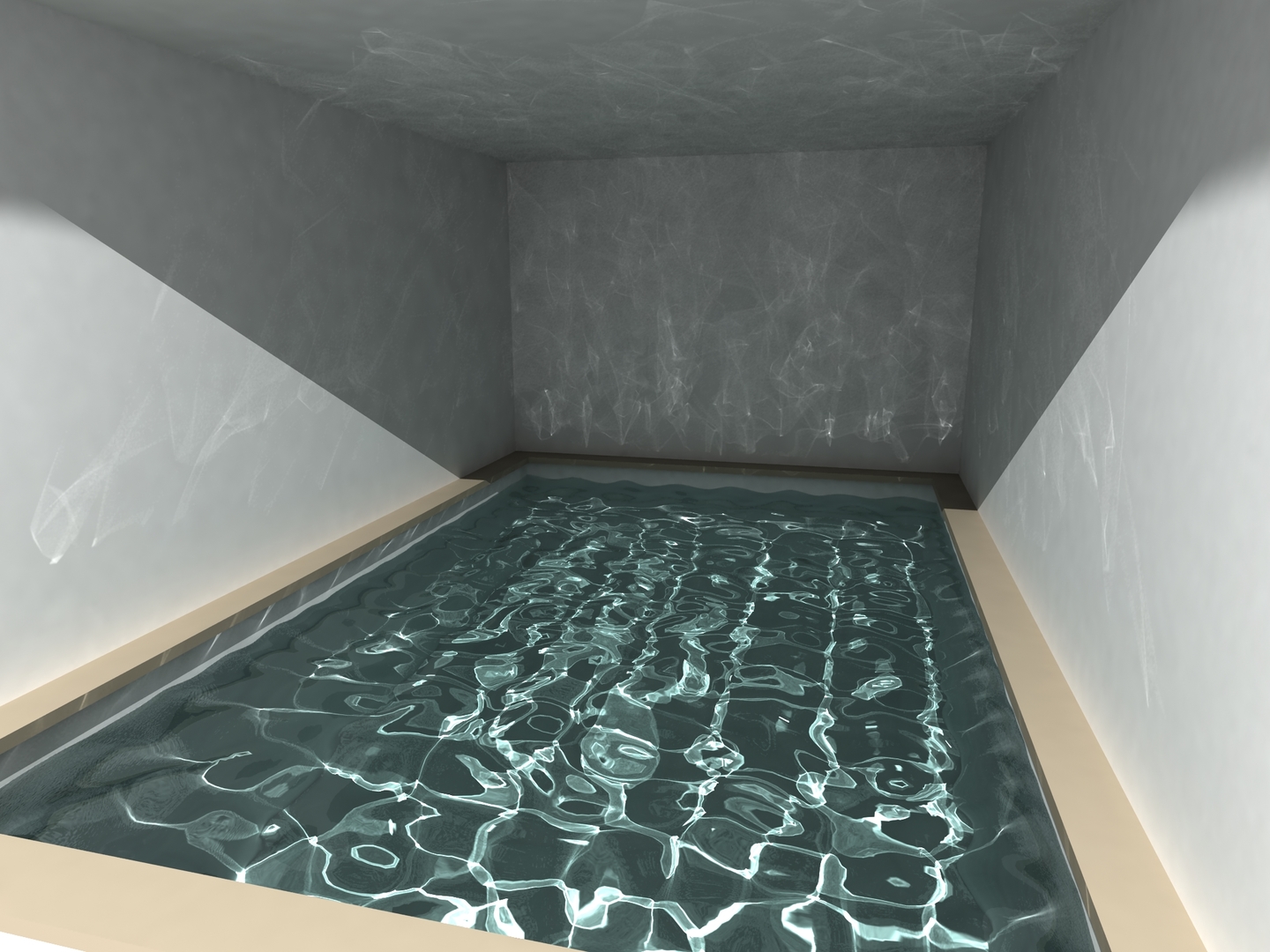 v-ray pool real caustics 3d max