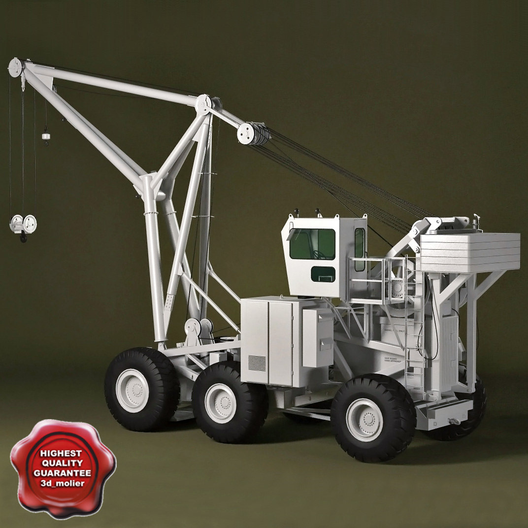flight deck crane tilly 3d model