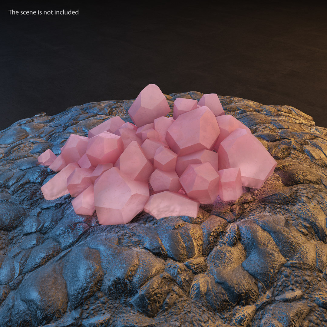Rose quartz 3D model - TurboSquid 1456329