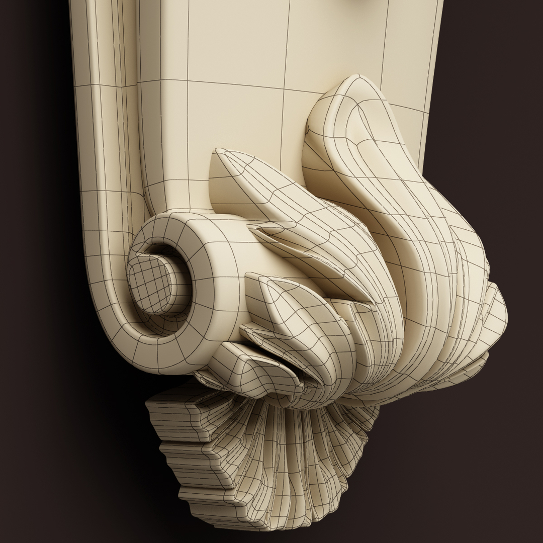decor wall corbel 3d model