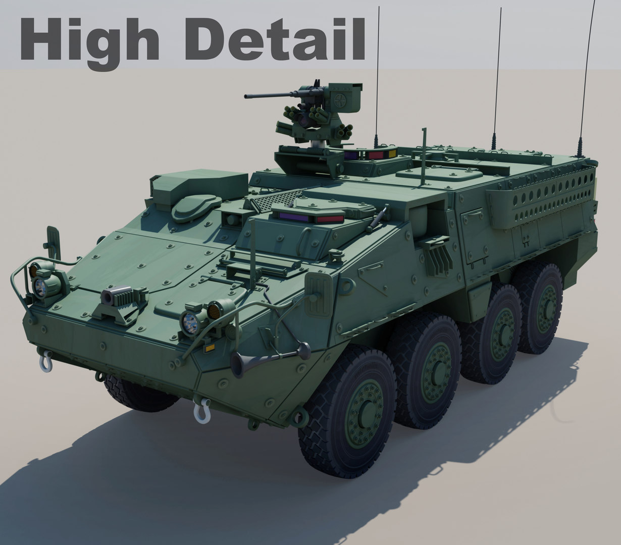 m1126 stryker 3d model