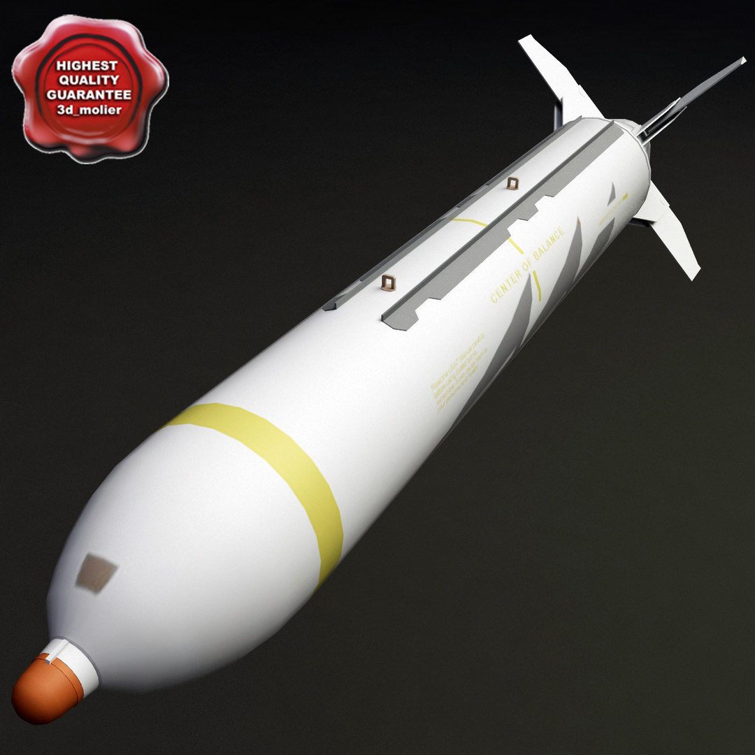aircraft bomb cbu-59 apam 3d model