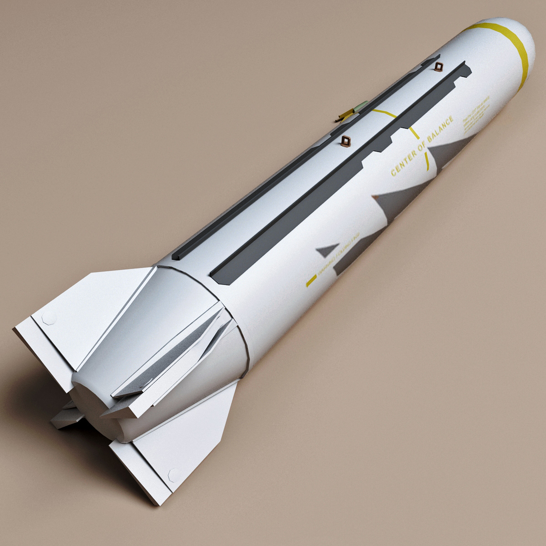aircraft bomb cbu-59 apam 3d model