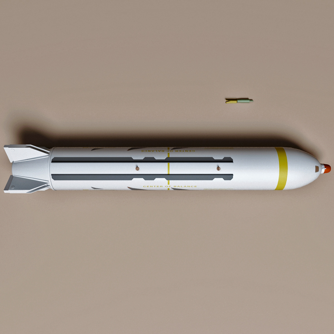 aircraft bomb cbu-59 apam 3d model