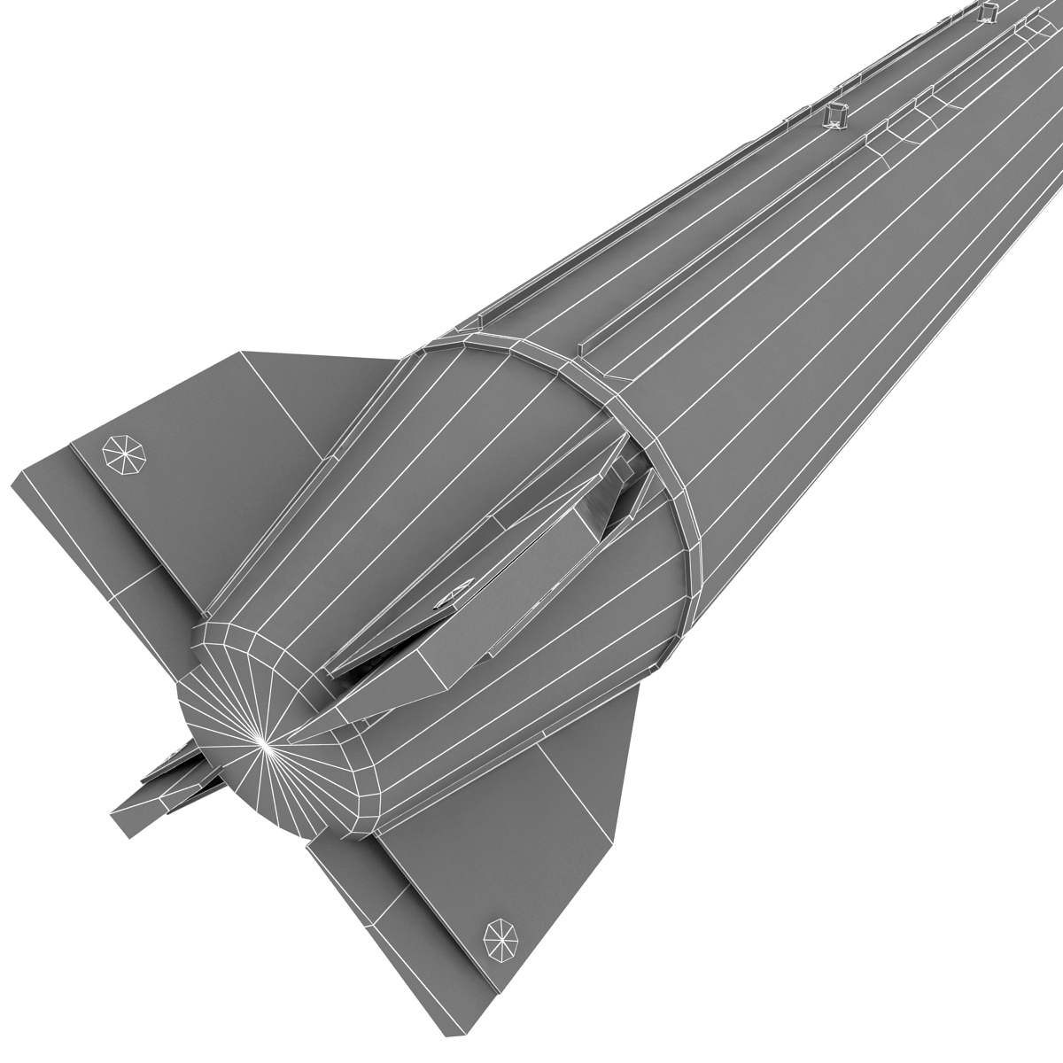 aircraft bomb cbu-59 apam 3d model