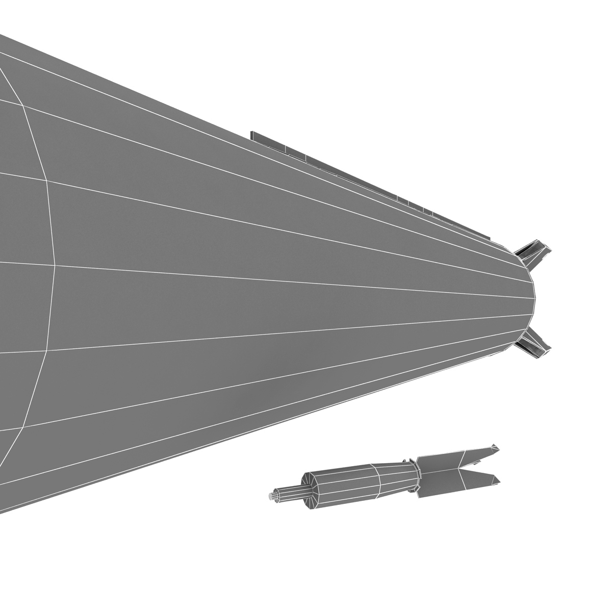 aircraft bomb cbu-59 apam 3d model