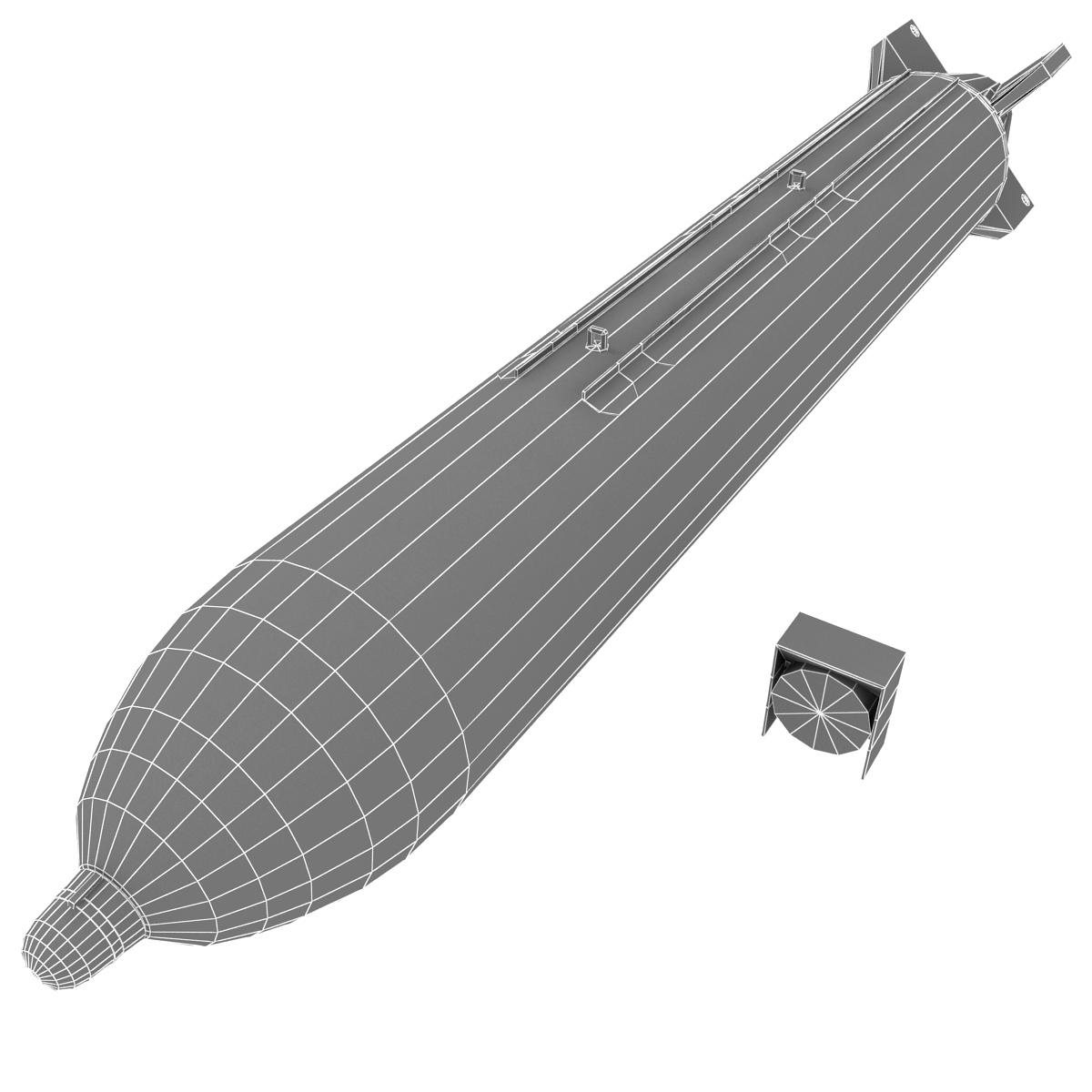 항공기 폭탄 CBU-78 Gator BLU-91 minelet 3D 모델 - TurboSquid 545032