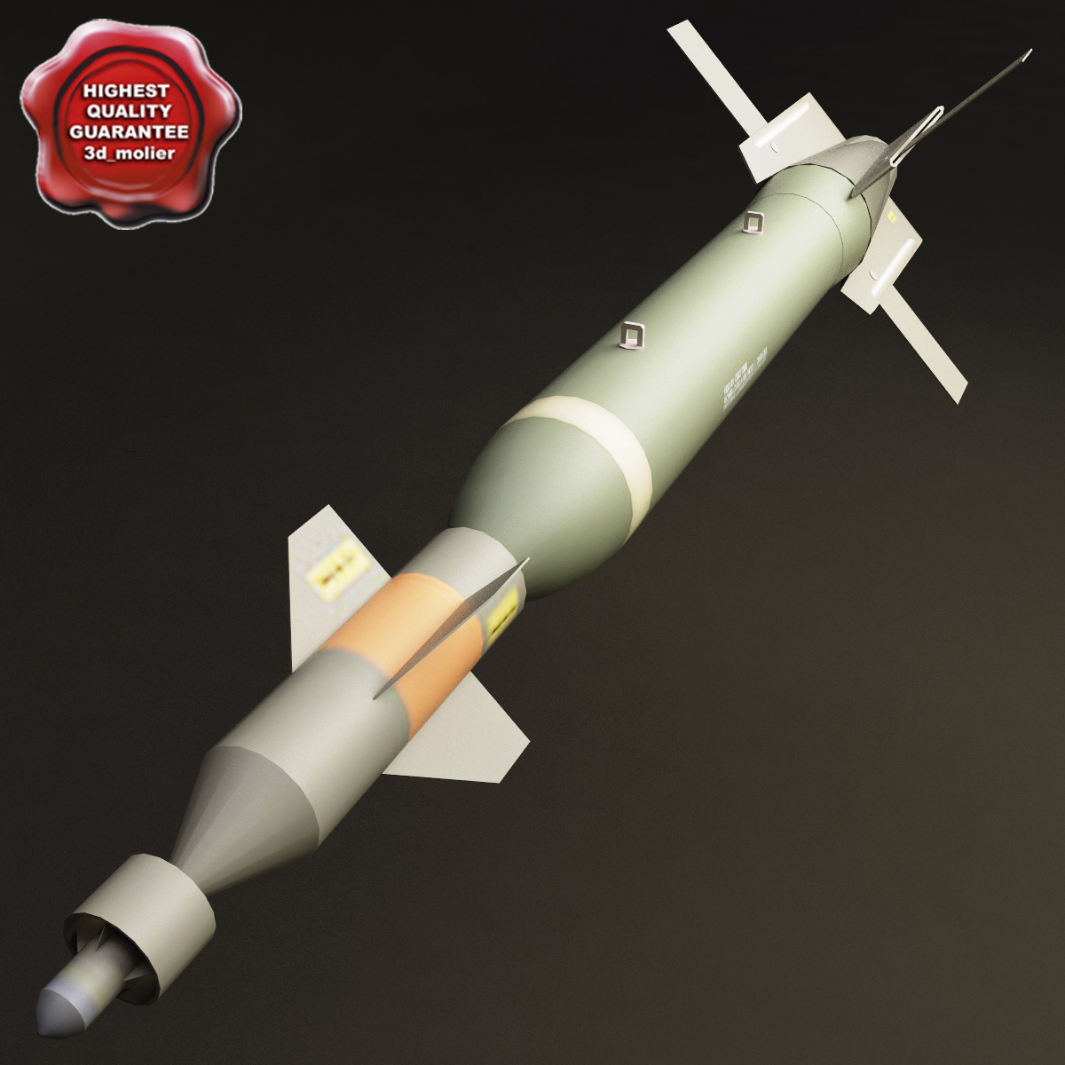 aircraft bomb gbu-10 paveway 3d max