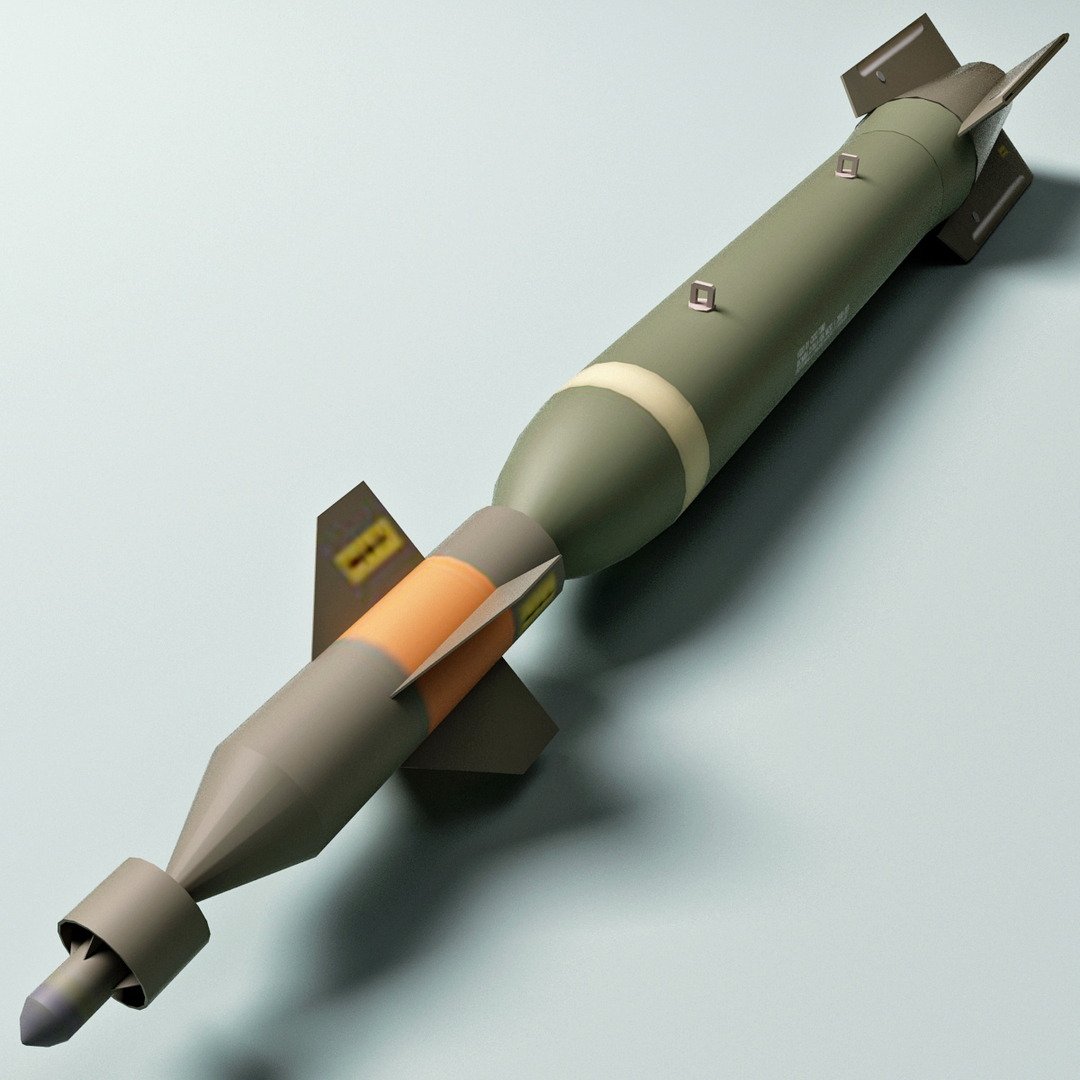 aircraft bomb gbu-10 paveway 3d max