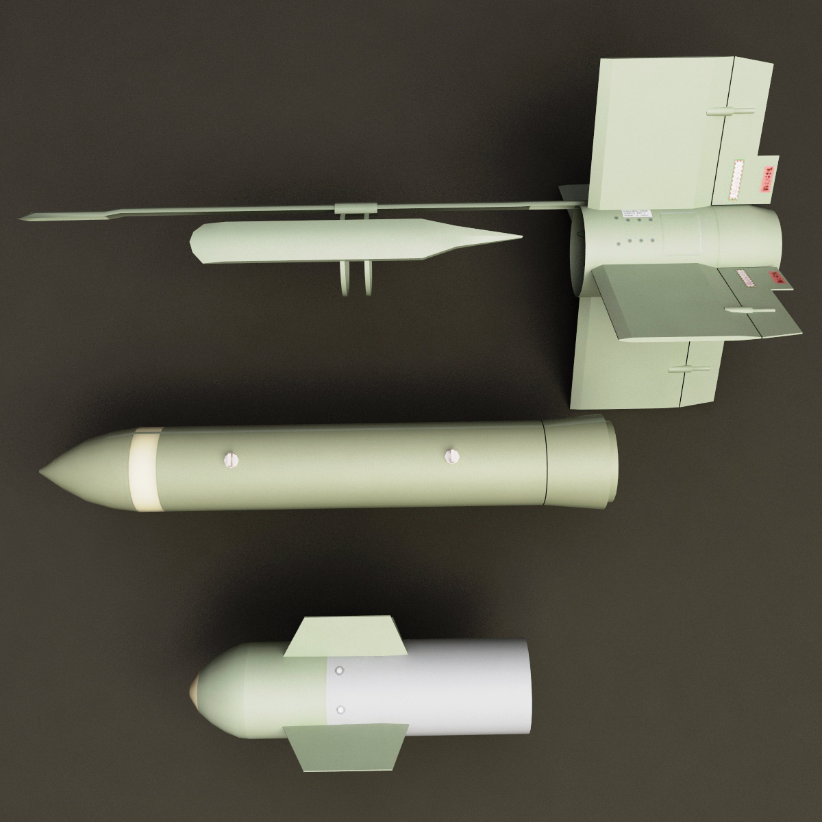 3d model aircraft bomb gbu-15 blu-109