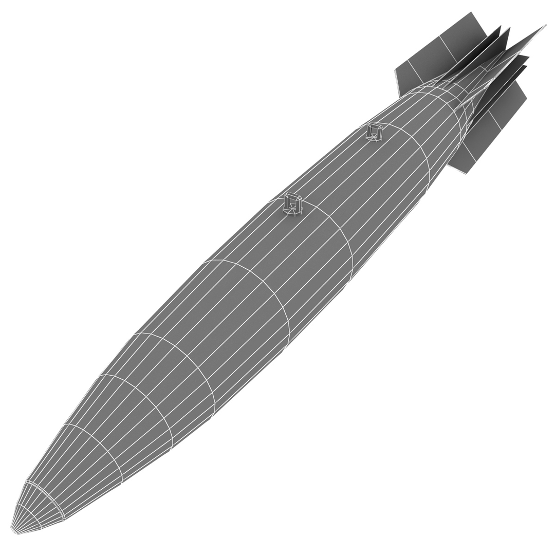 aircraft bomb mk-81 snakeye 3d max