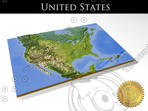 United States Map 3D Models for Download | TurboSquid