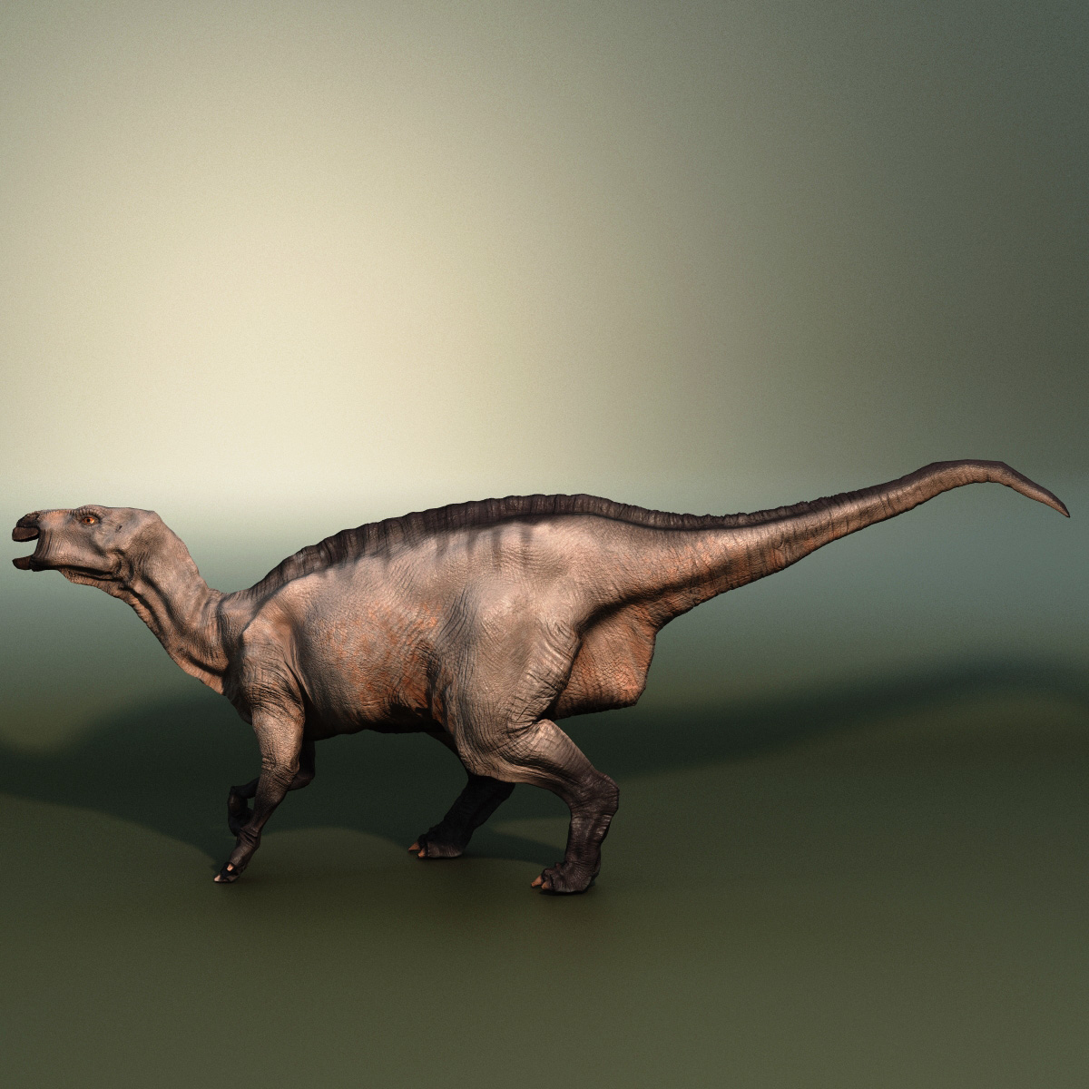 3d dinosaur iguanodon model