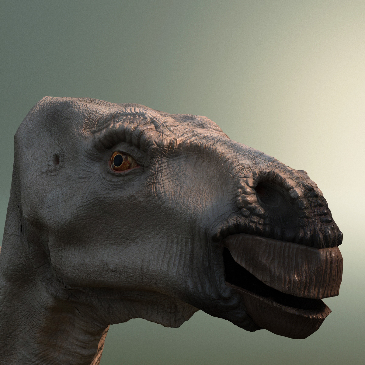 3d dinosaur iguanodon model