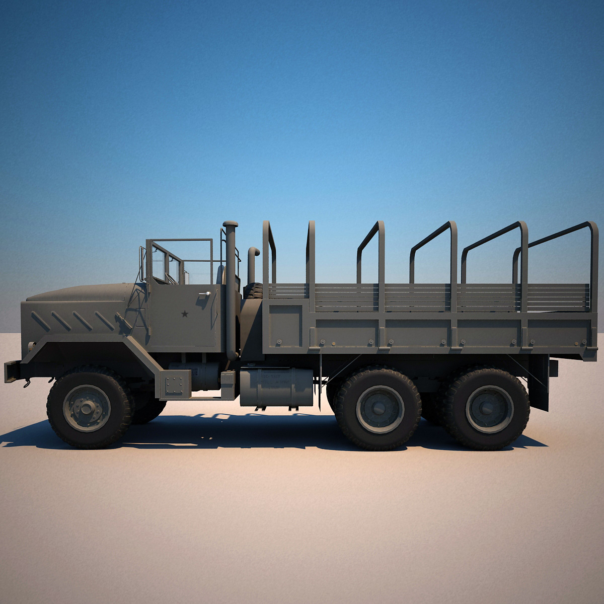 m923 a1 cargo truck 3d model