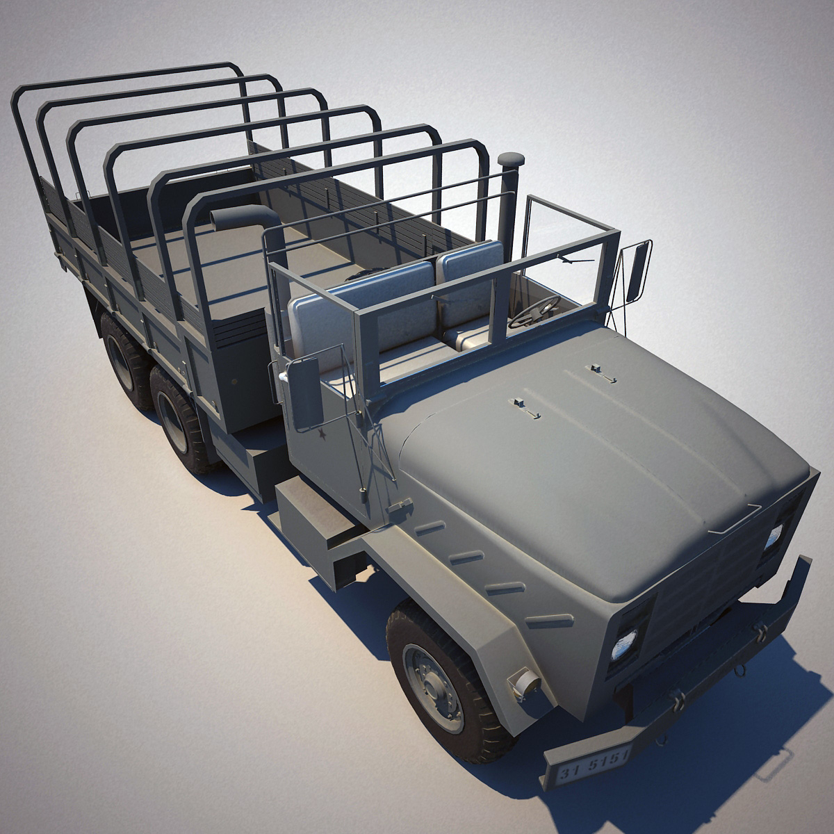 m923 a1 cargo truck 3d model