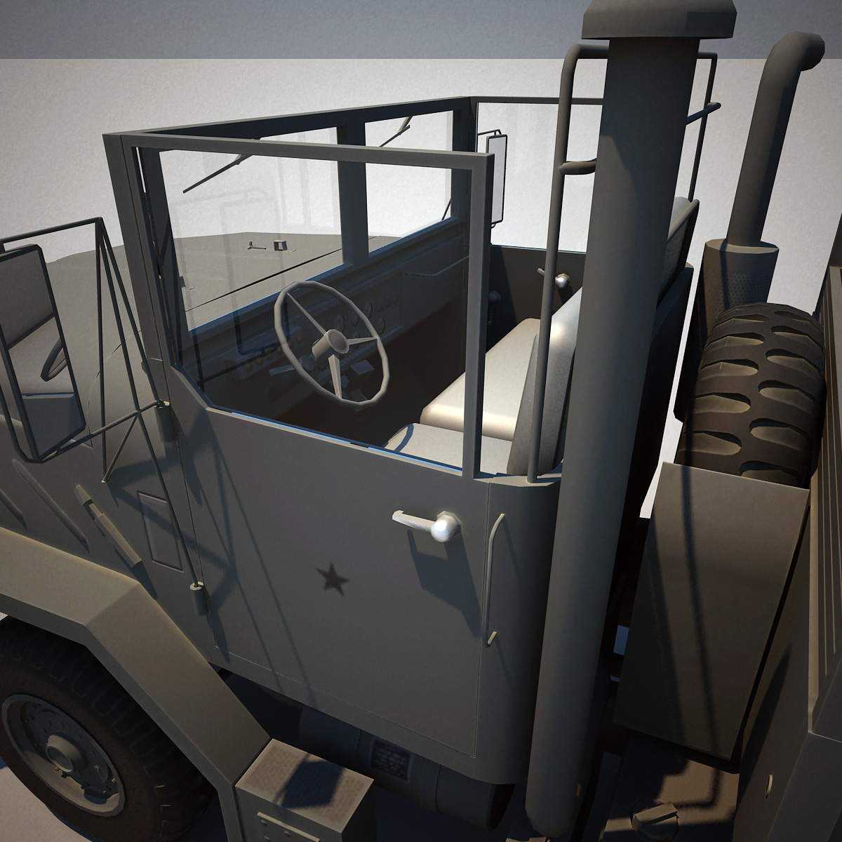 m923 a1 cargo truck 3d model