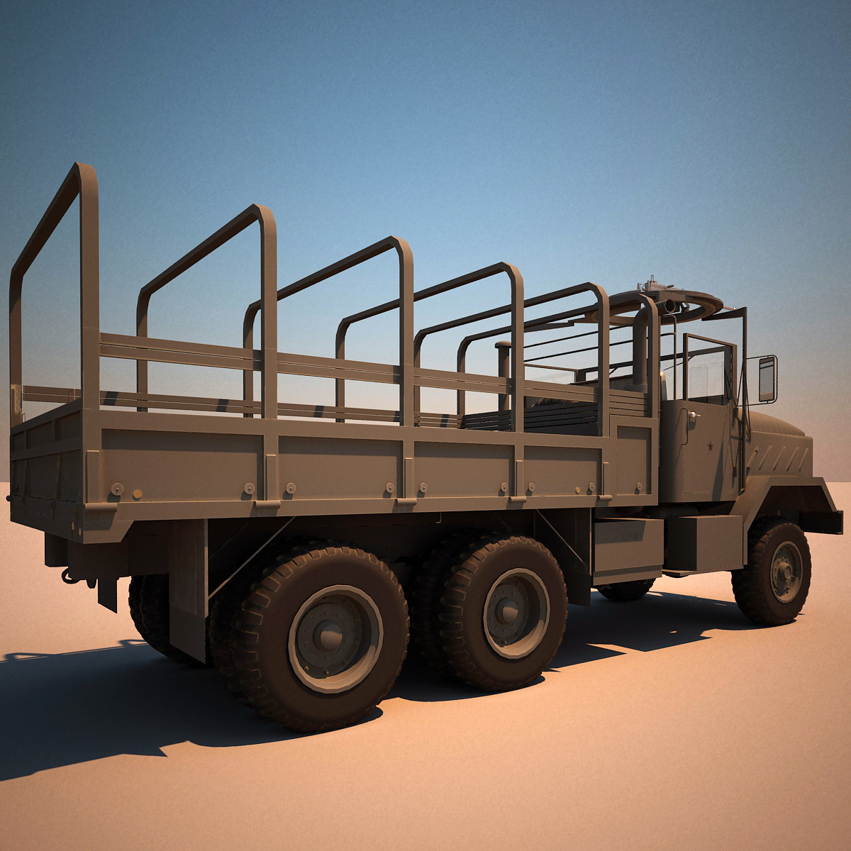 3d model m923 transport truck v5