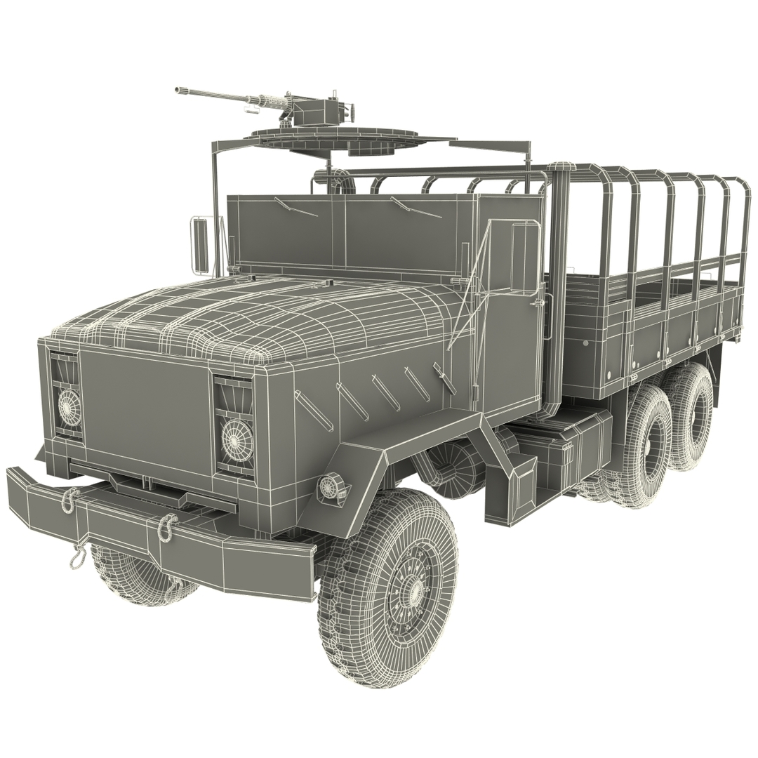 3d model m923 transport truck v5