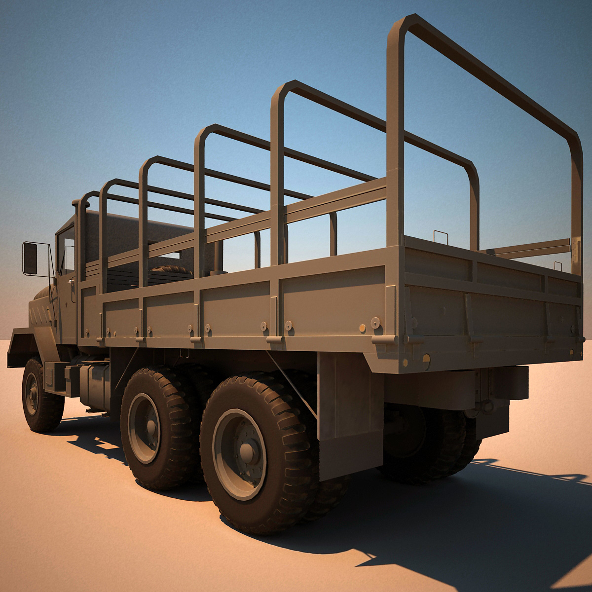 3d model m923 transport truck v6