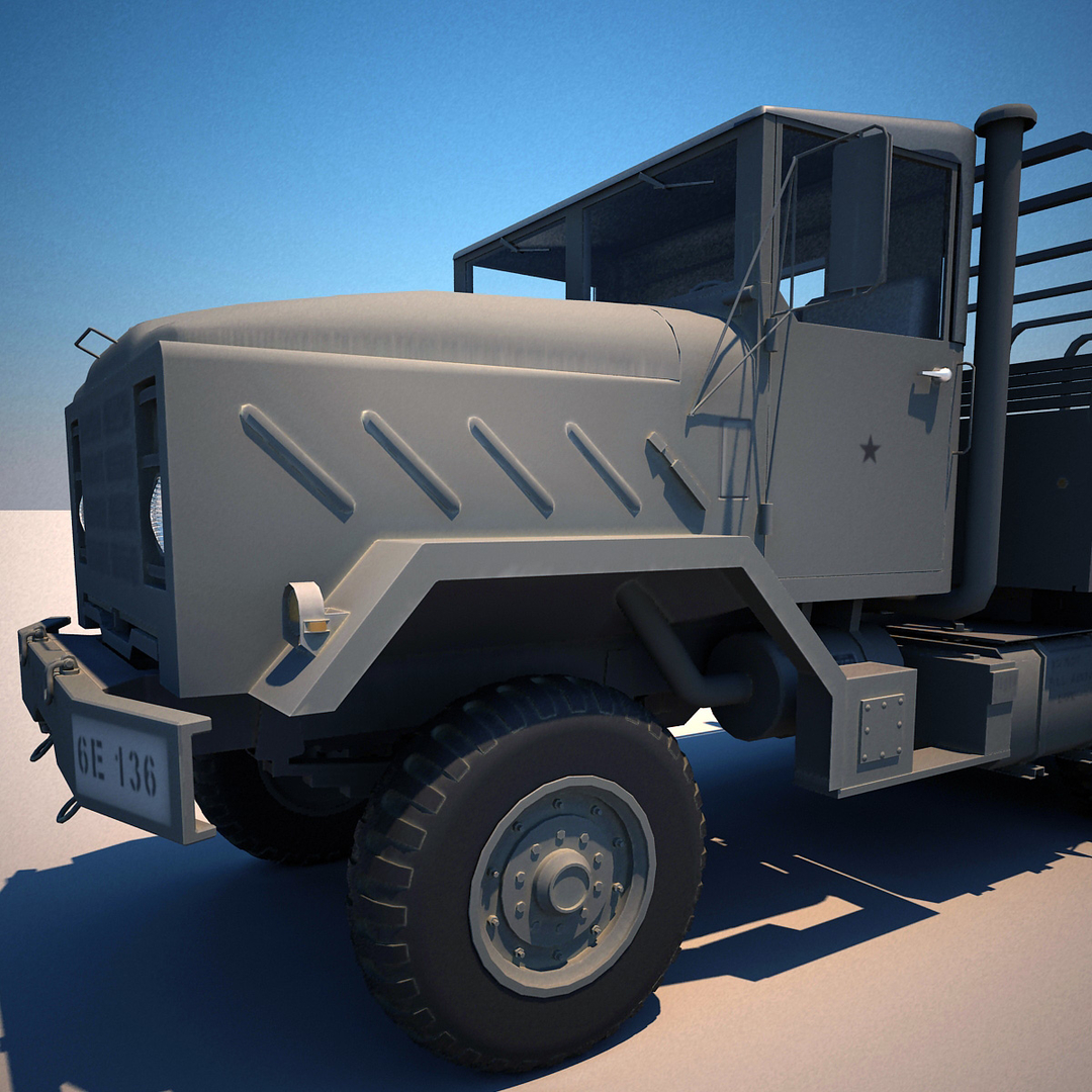 3d model m923 transport truck v6