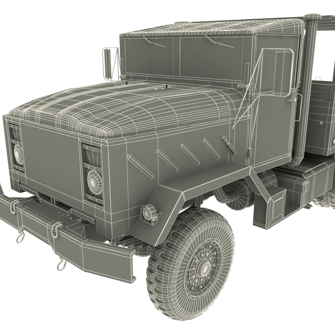 3d model m923 transport truck v6