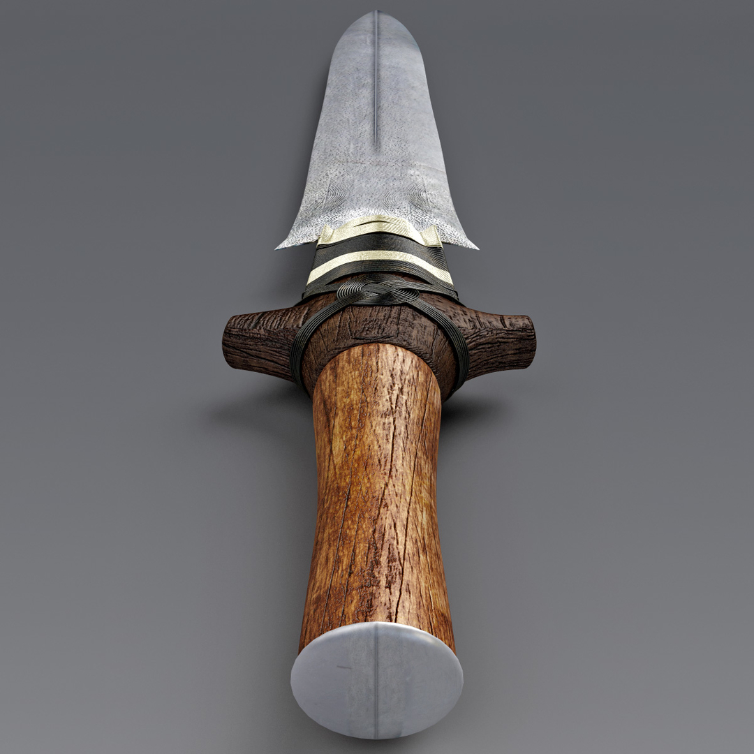 3d african swords model