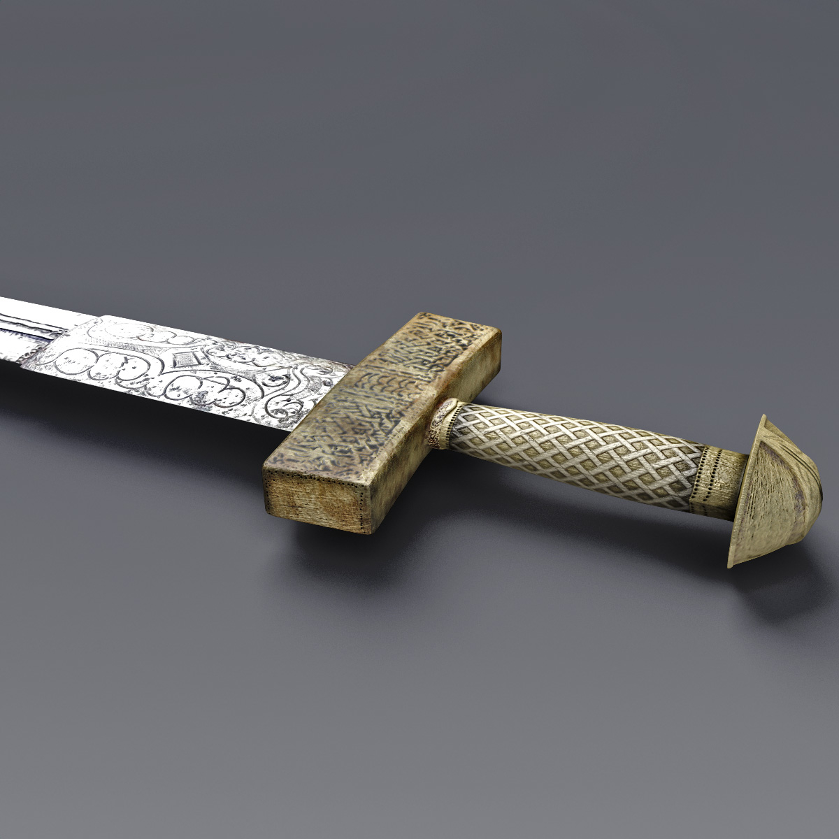 3d african swords model