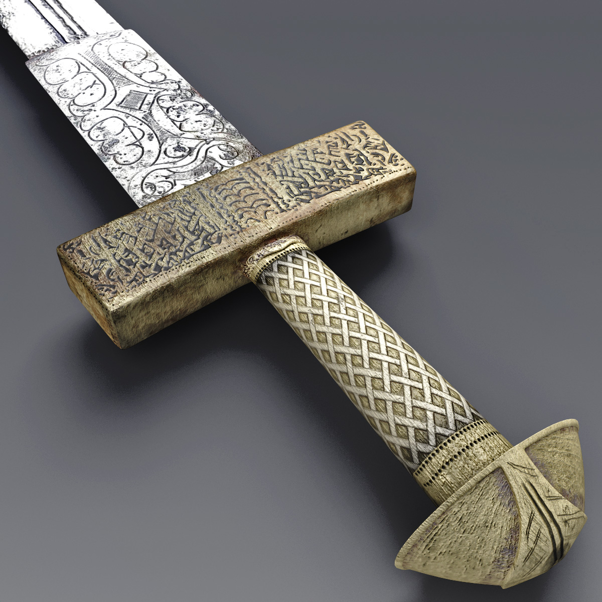 3d african swords model