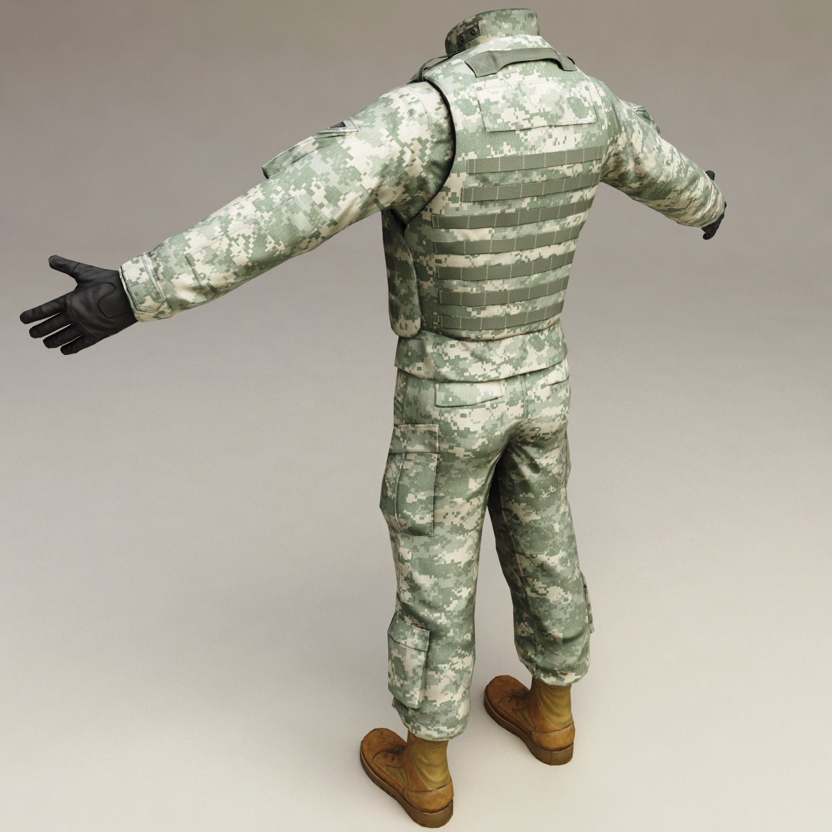 3d soldier clothes v4 model