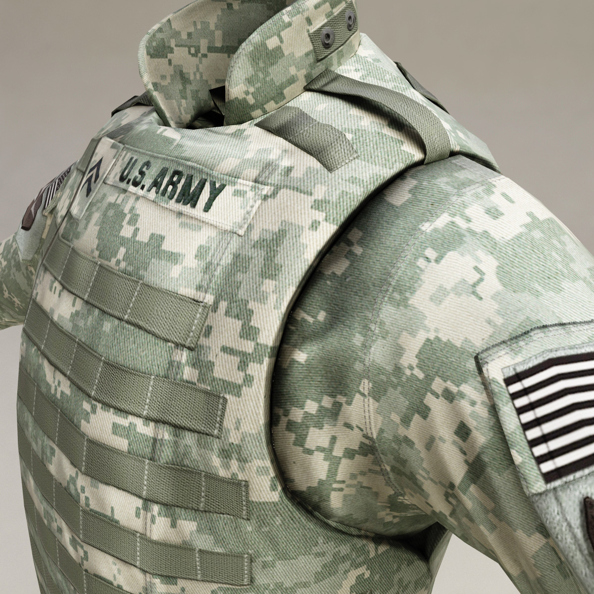 3d soldier clothes v4 model