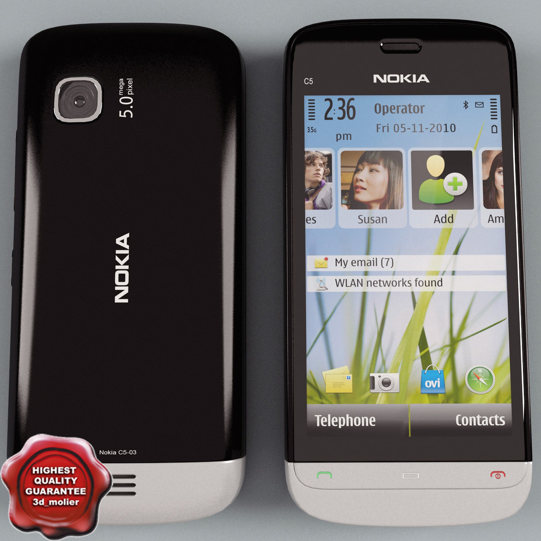 nokia c5-03 black-grey 3ds