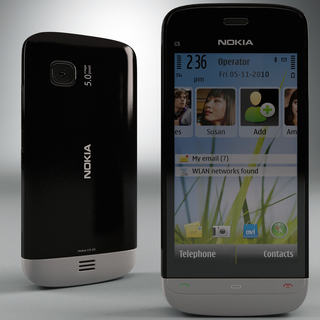 nokia c5-03 black-grey 3ds