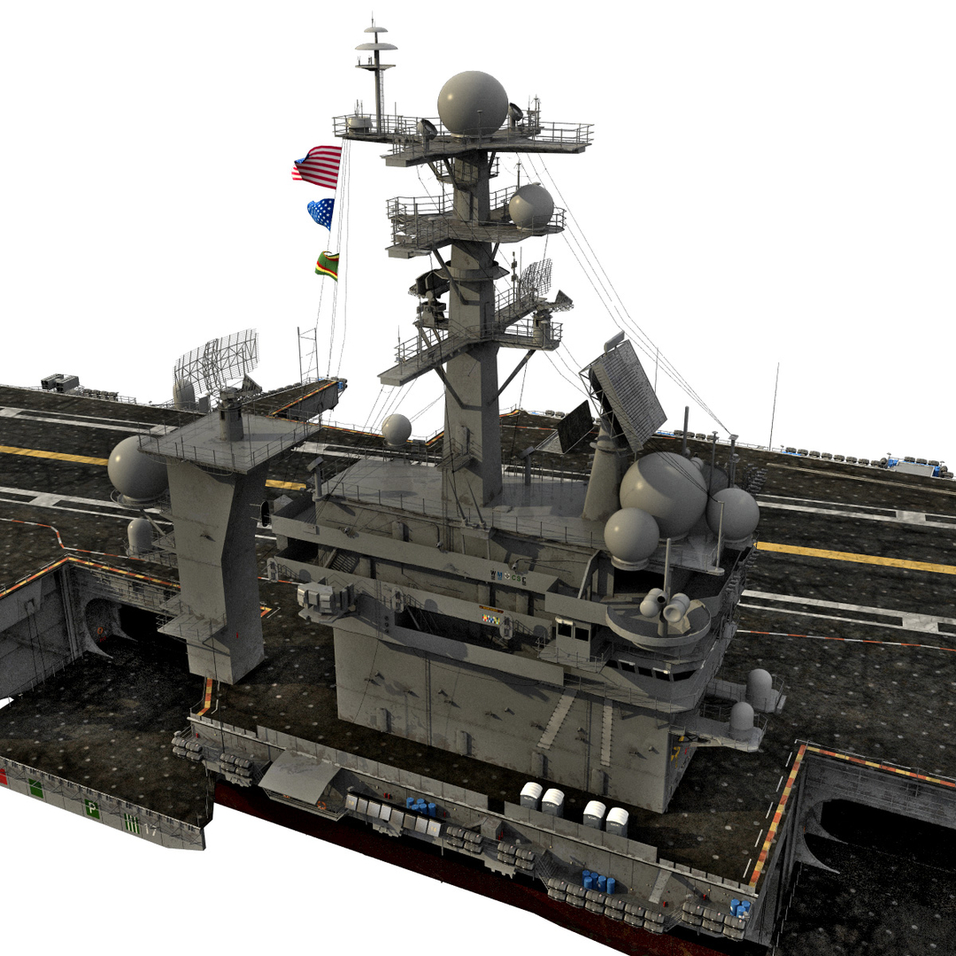 uss theodore roosevelt cvn-71 3d model