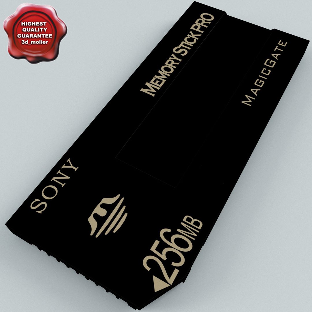 memory card ms pro 3d model