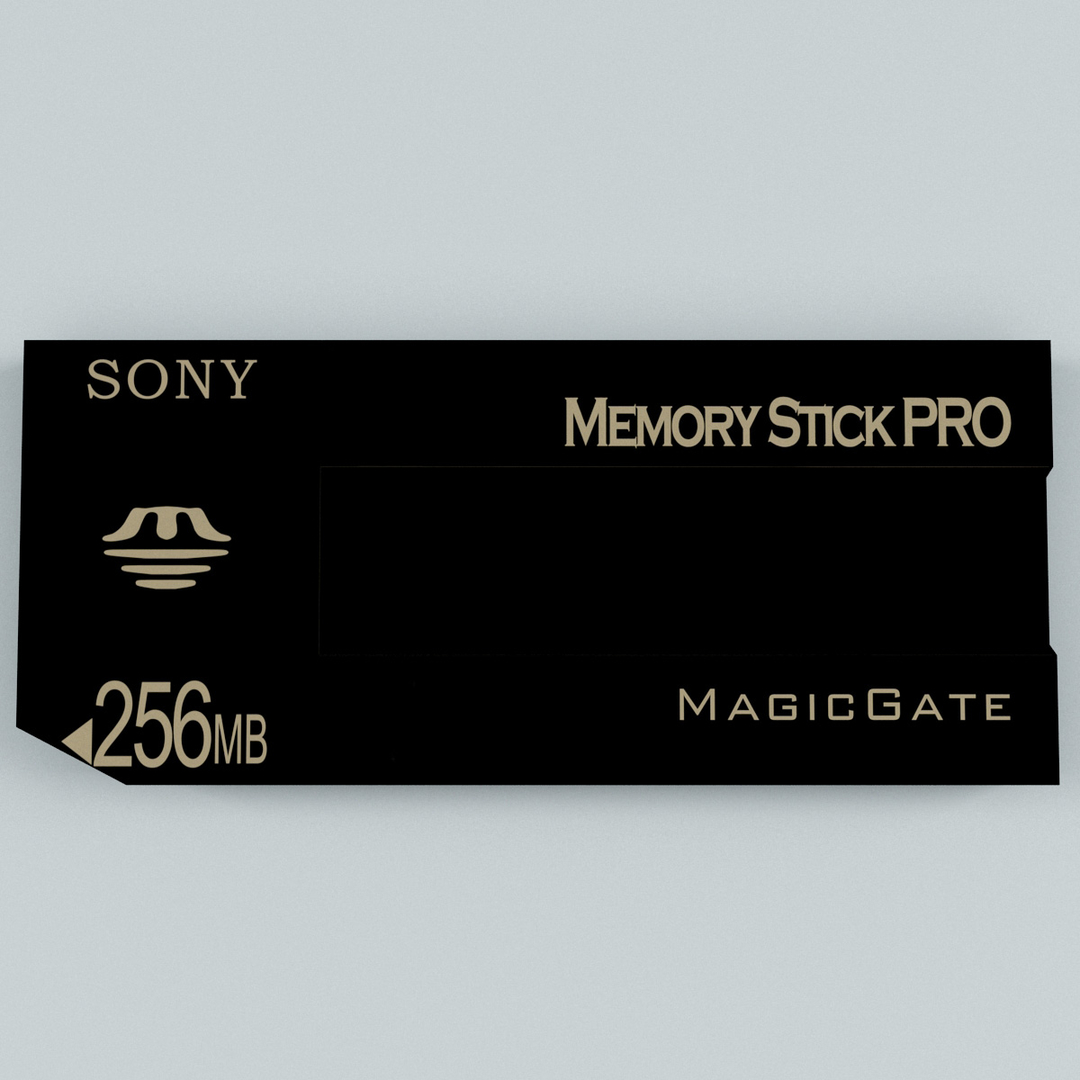 memory card ms pro 3d model
