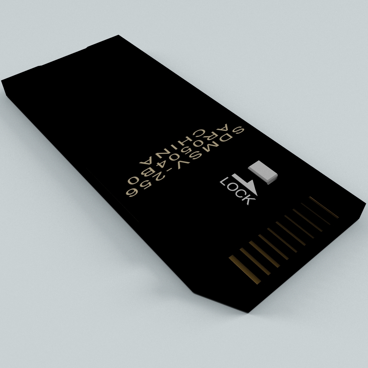 memory card ms pro 3d model