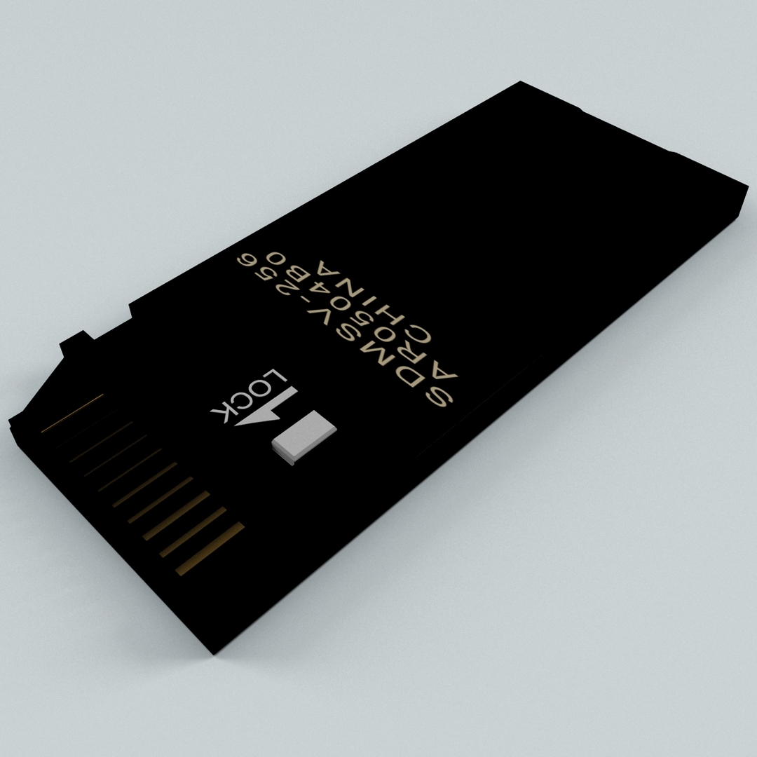 modelo 3d Tarjeta de memoria MS PRO - TurboSquid 580987