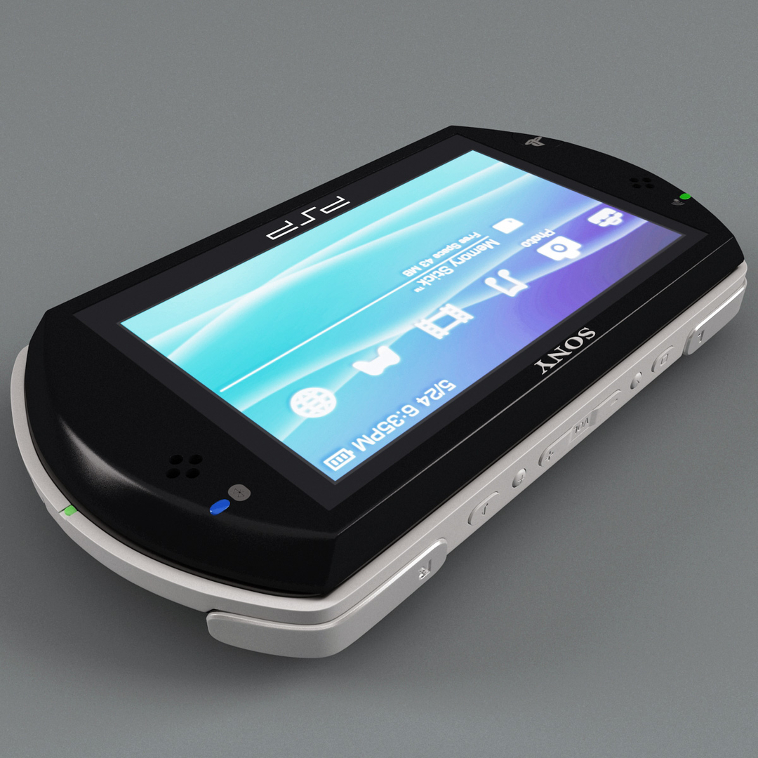 3d model sony psp n1008 black