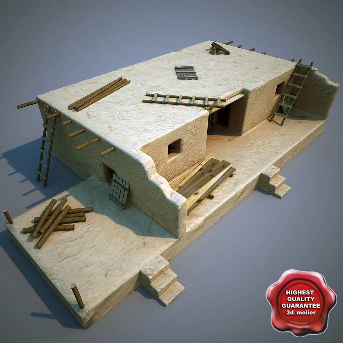 afghanistan house interior c4d