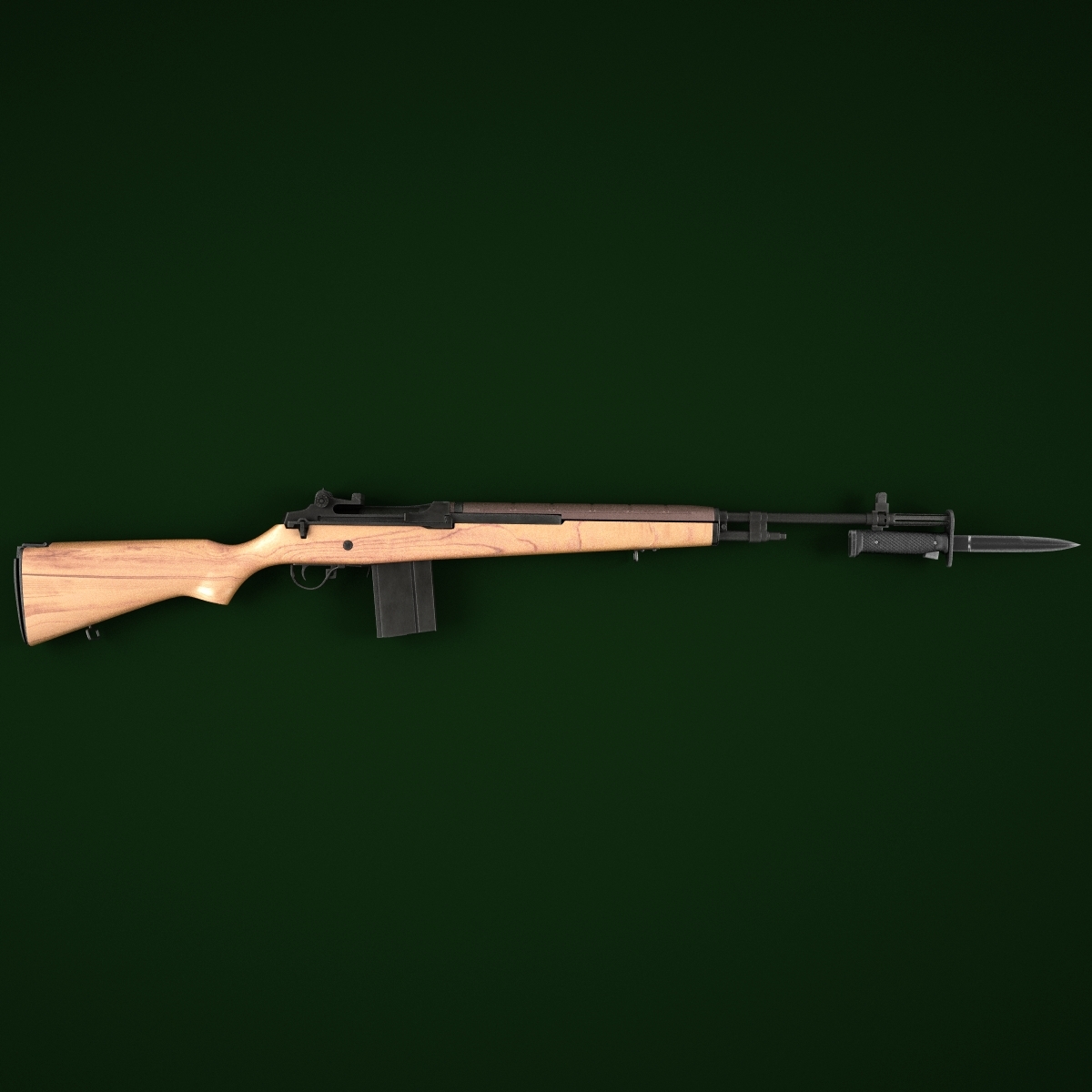 3d m14 rifle m6 bayonet