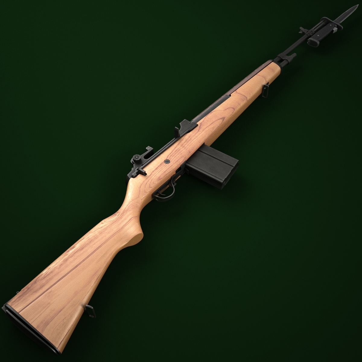 3d m14 rifle m6 bayonet