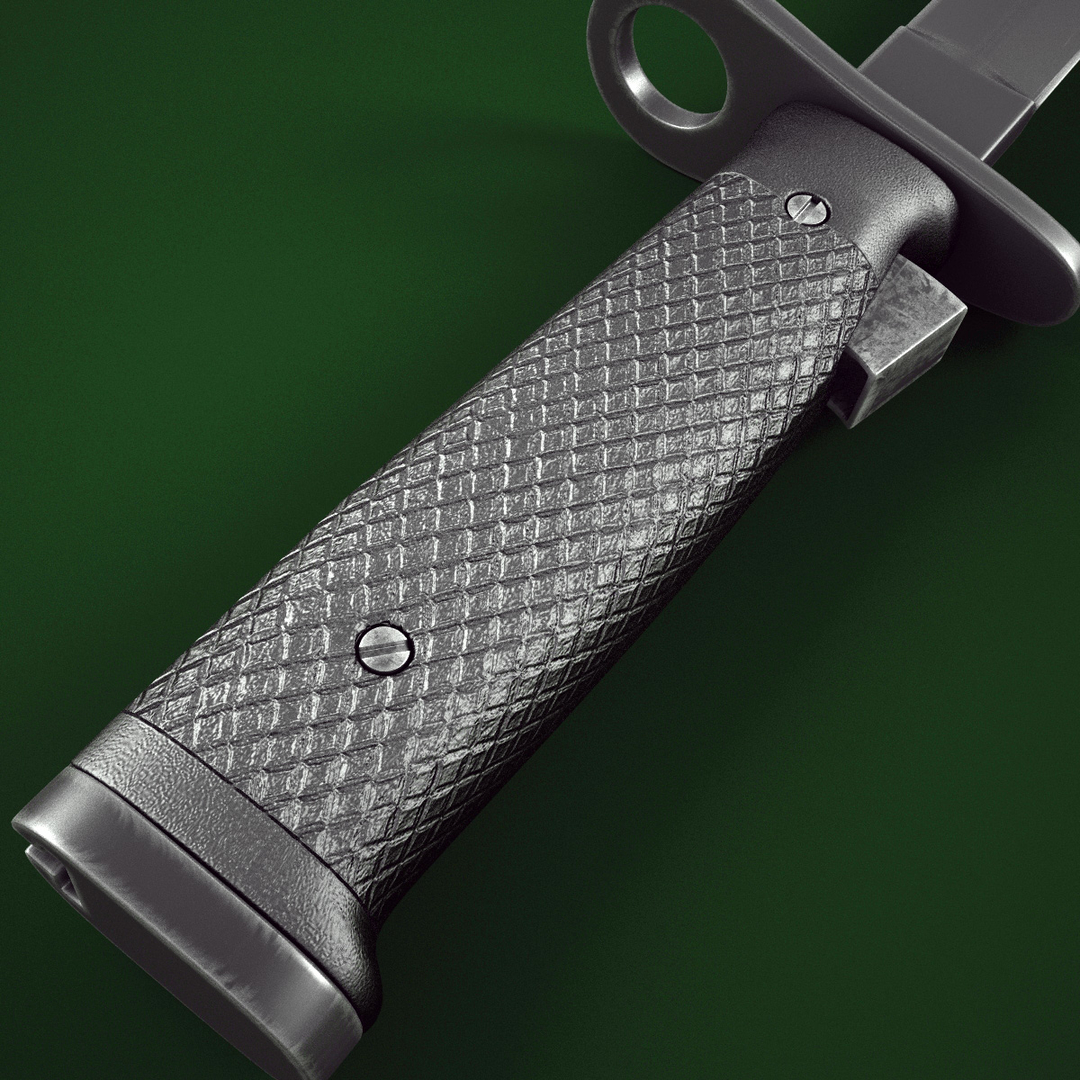 3d m14 rifle m6 bayonet